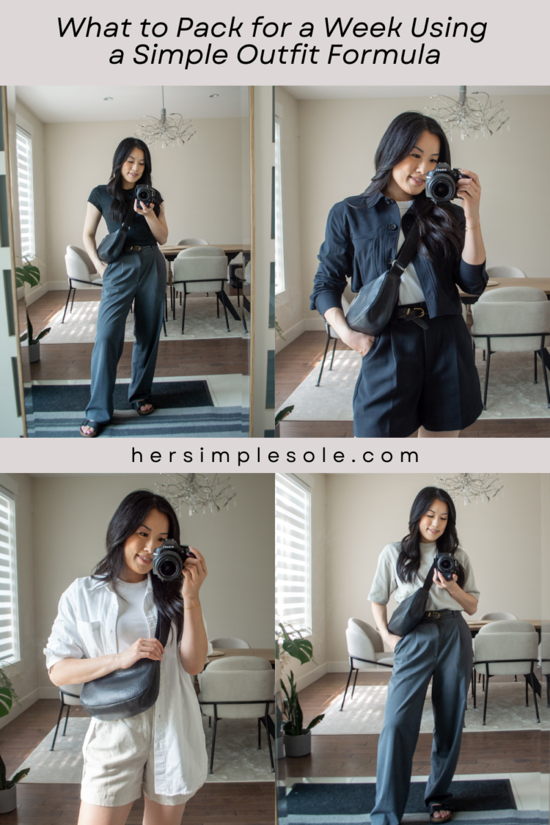What to Pack for a Week Using a Simple Outfit Formula - Her Simple Sole